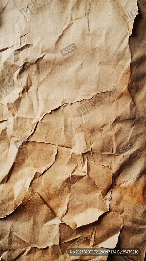 Ai创作图揉皱的牛皮纸肌理 褶皱的牛皮纸 褶皱的牛皮纸肌理 牛皮纸皱纹 皱巴巴的牛皮纸 揉皱的纸张肌理 裂纹纸纸皮 碎纸背景 揉皱的纸张 废纸背景 特写废纸 揉皱纸纹 烂纸 废纸纹理 褶皱的