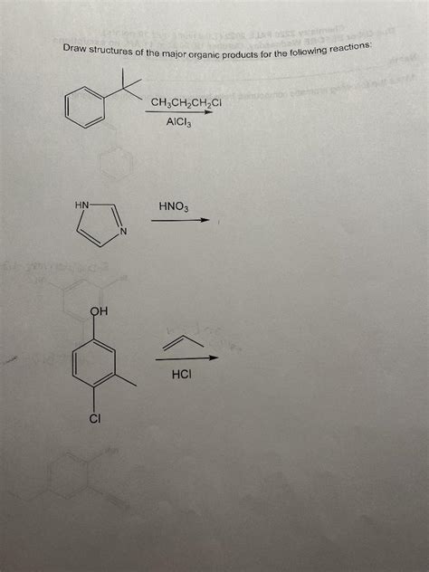 [solved] Draw Structures Of The Major Organic Products For