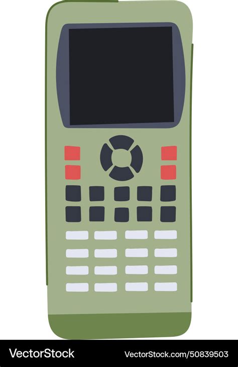 Graph Graphing Calculator Cartoon Royalty Free Vector Image