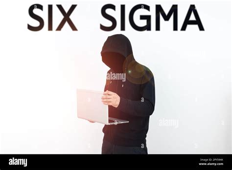 Hand Writing Sign Six Sigma Concept Meaning Management Techniques To