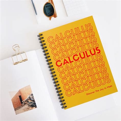 Calculus Spiral Notebook For Math Lovers And Stem Students Thank You Logo Style Personal School