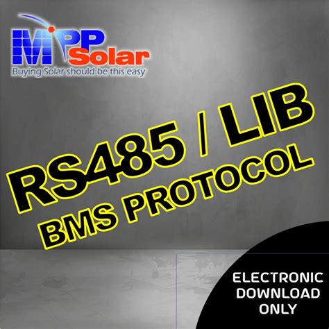 Rs485 Lib Bms Protocol Maximum Solar Online