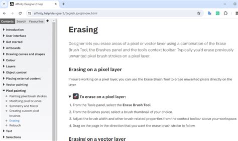 Cant Find Erase Brush Tool In Affinity Designer V2 Desktop Questions Macos And Windows
