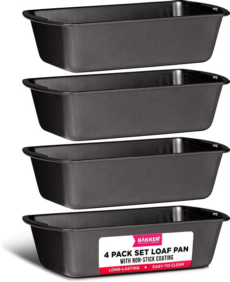 Patelai 4 Pieces Nonstick Bread Pan Loaf Pan 85 X 45 Inch