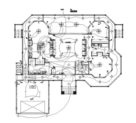 Electrical Installation Of A Building Structure D View Layout File