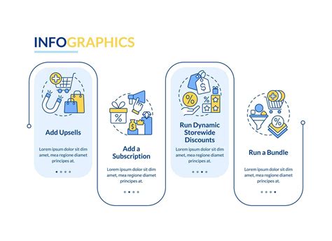 Optimizing Online Business Blue Rectangle Infographic Template Data Visualization With 4 Steps