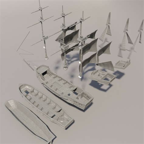 🏴‍☠️ Pirate Galley 28 Mm Tabletop Terrain・ 3d File For ・cults