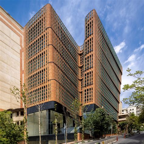 Perforated Brick Screens Act As Curtains For Tehran Housing