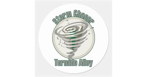 Tornado Alley Classic Round Sticker Zazzle