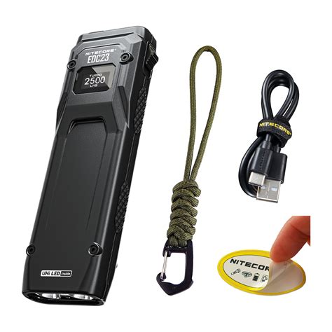 Nitecore Edc23 Edc Flashlight 2500 Lumen Ultra Slim Flat Shape Usb C Rechargeable Fast Charging