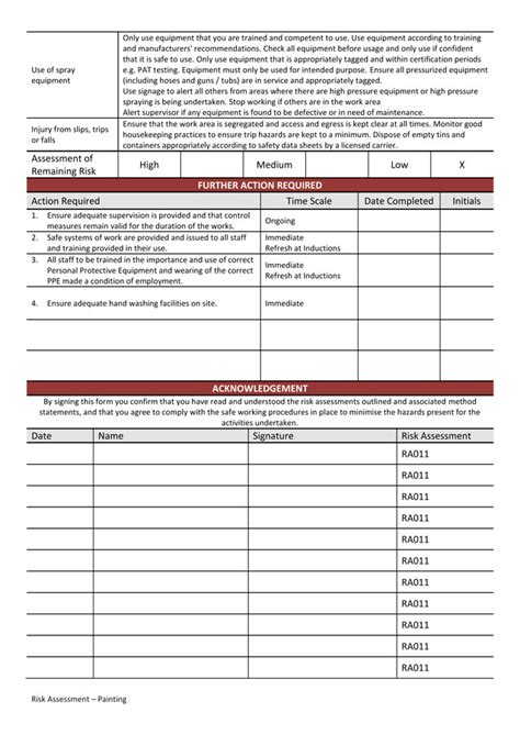 Working At Height Permit To Work Template Safety Policy Statement