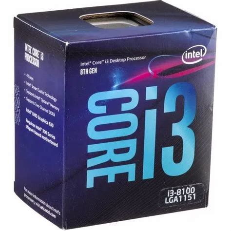 Core I3 8th Gen Intel Processor I3 8100 LGA1151 8th Generation At 10600 Piece In Mumbai
