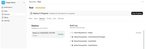 Stuck At Second Step During Managed Frappe Press Build And Deploy Process Seeking Resolution