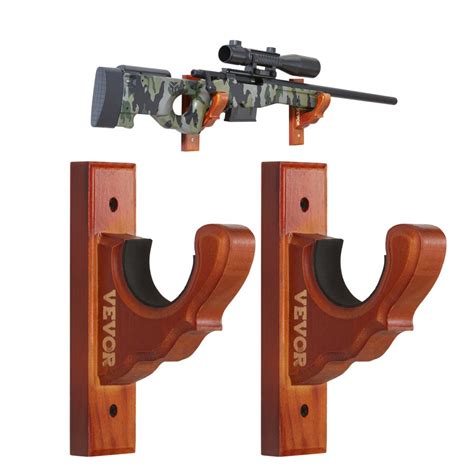 Vevor Gun Rack Wall Mount Horizontal Gun Rack And Shotgun Hooks For