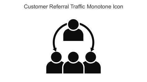 Customer Referral Traffic Monotone Icon In Powerpoint Pptx Png And Editable Eps Format Ppt