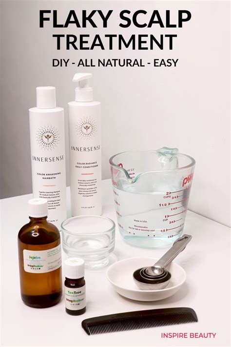 Dry Flaky Scalp Treatment All Natutal DIY Video Demo Inspire Beauty