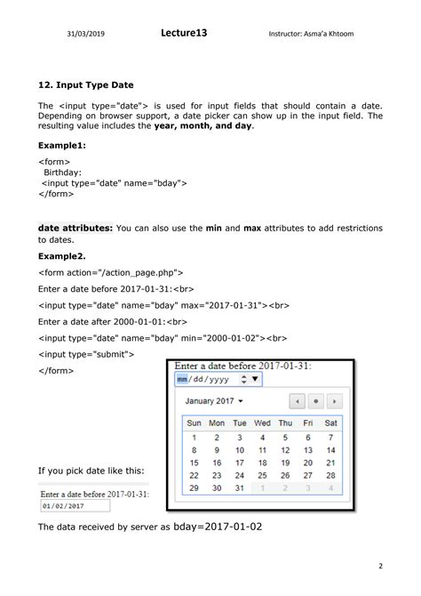 SOLUTION Lecture13 Html Form Part3 Studypool