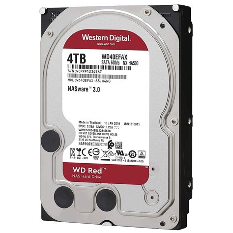 Hdd 3 5 4tb Wd Red Wd40efax Plus