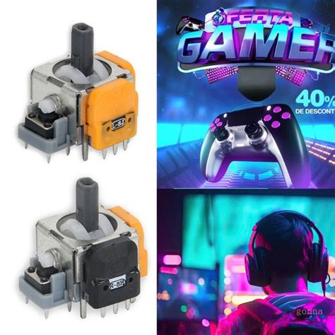Gonna 1 Pair Gamepad Analog Stick Wireless Controller Hall Effect Joystick Module Analog Sensor