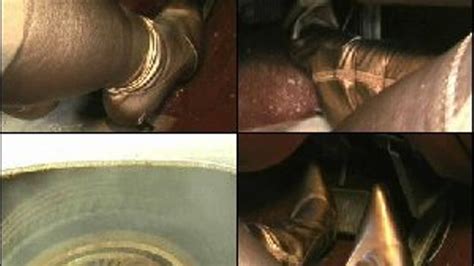 Scarlet Stuck In Metallic Bronze Knee High Boots Fanta Productions Clips Sale