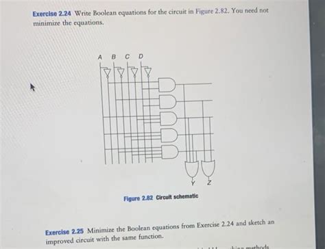 Solved Exercise 224 Write Boolean Equations For The Circuit