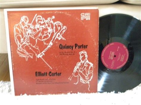 Quincy Porter And Elliott Carter Lp Composers Recordings Inc Rare