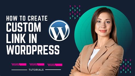 How To Create Custom Link In Wordpress Easy Step Youtube