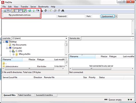 Using FileZilla To Upload