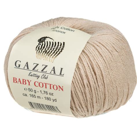 Włóczka Gazzal Baby Cotton / cielisty/beż / 3446