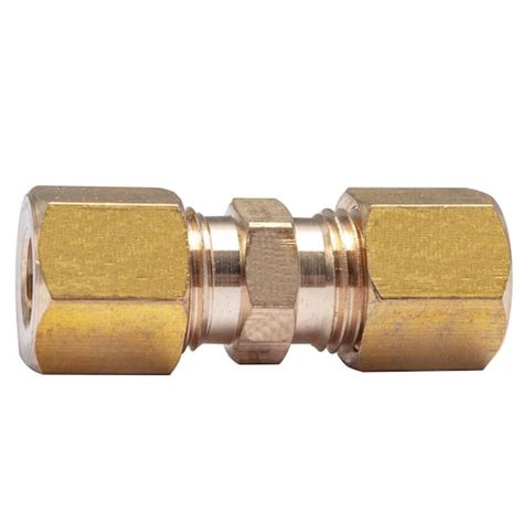 Ltwfitting 14 In Od Brass Compression Coupling Fitting 30 Pack