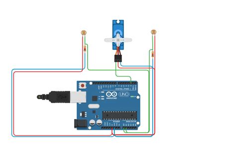 Circuit Design Sensor Aufgabe 2 Tinkercad