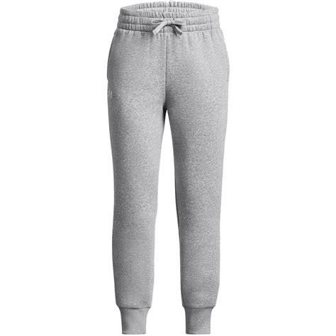Under Armour Ua Rival Fleece Joggers Girls Mod Gray Light Heatherwhite