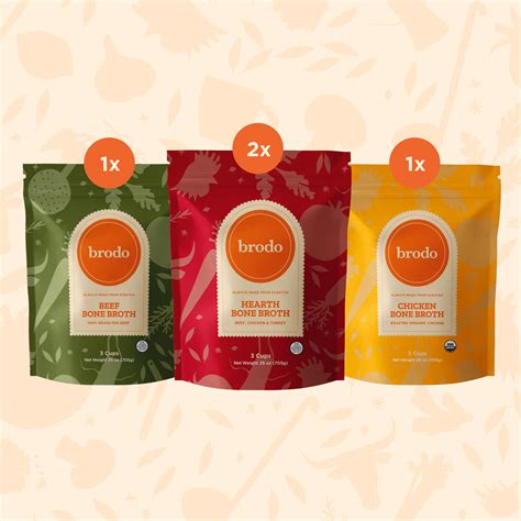 Mixed 4 Pack 4x 3 Cup Brodo Broth Co™