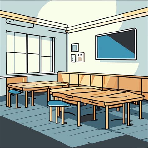 Premium Vector Empty School Class Room Or Blank Classroom Scene With Empty Chalkboard Doodle