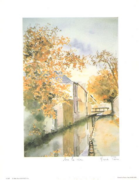 Sur La Rive By Marie Para Litho Signed Artistica Fine Art