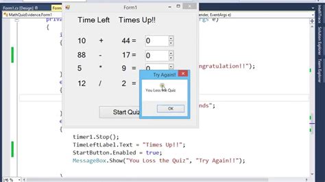Csharp C Math Quiz Part 2 Youtube