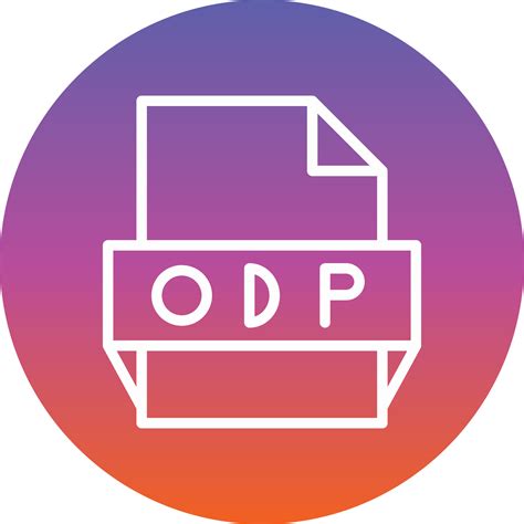 Odp File Format Icon 15692208 Vector Art At Vecteezy