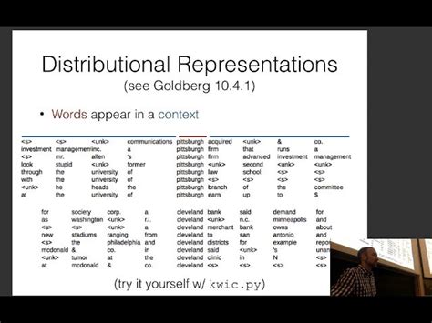 free video neural nets for nlp 2019 word vectors from graham neubig