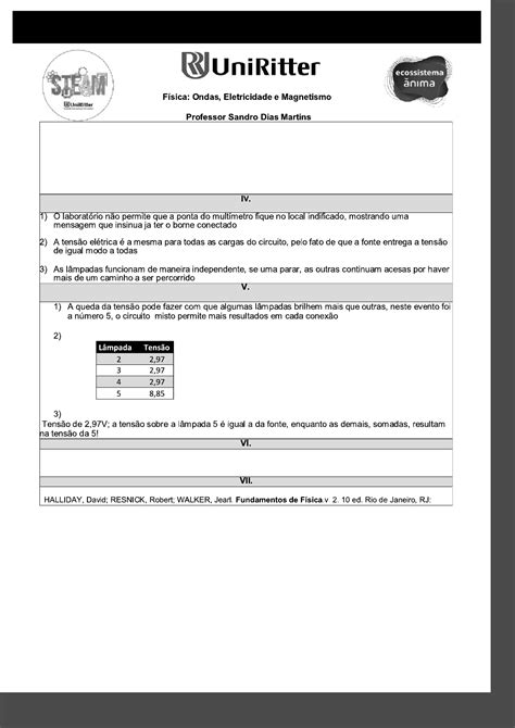 Associação De Resistores Alexandro Freitas Barth Eletricidade E