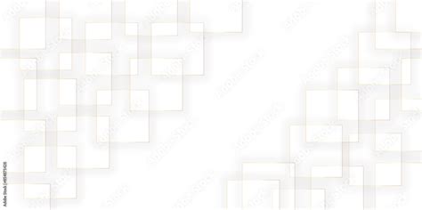Abstract White And Grey Geometric Overlapping Square Pattern Background With Shadow Paper
