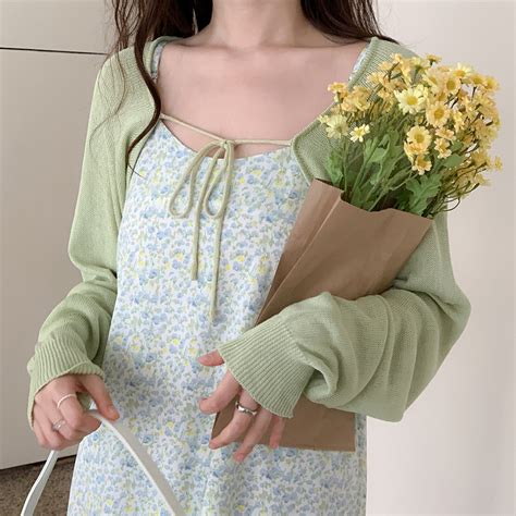 아더먼데이 살안타템💕간절기 러브썸크롭 리본 볼레로가디건 여자니트가디건 루즈핏 레이어드 여리핏 봄신상 봄옷 여름신상 여름옷 봄가디건 햇빛차단 여름긴팔 여행룩