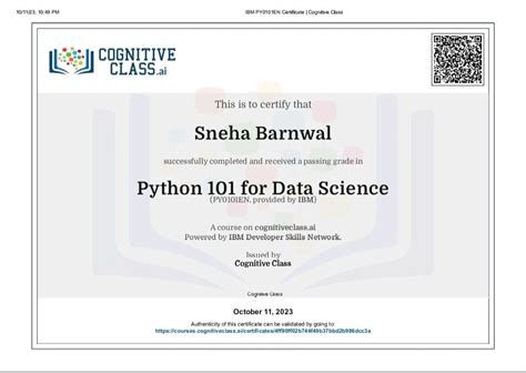 Hello Connections👏🎉 It Was A Great Experience Learning Python Course Conducted By Cognitive