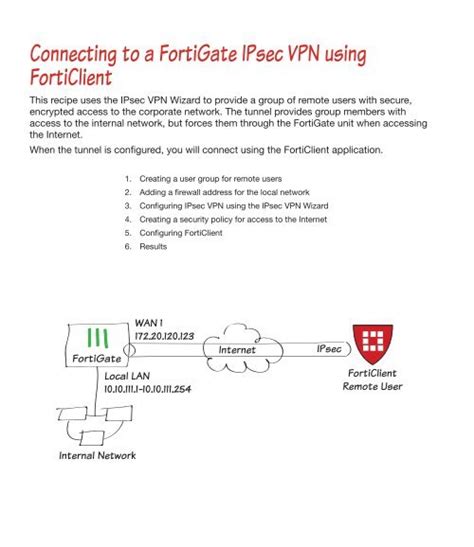 IPsec VPN With FortiClient