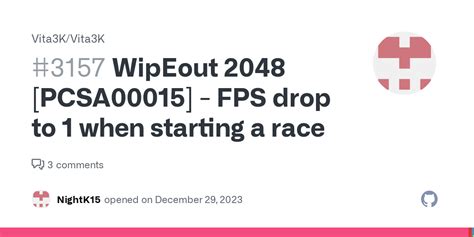 Wipeout 2048 Pcsa00015 Fps Drop To 1 When Starting A Race · Issue 3157 · Vita3kvita3k · Github