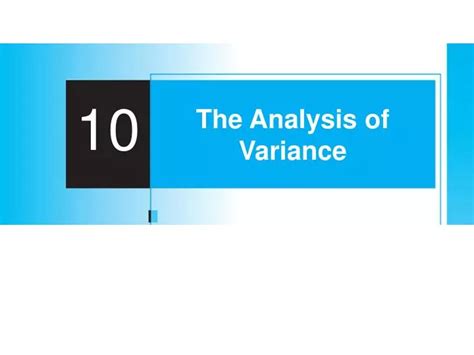 PPT The Analysis Of Variance PowerPoint Presentation Free Download ID 4374407