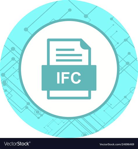 Ifc File Document Icon Royalty Free Vector Image