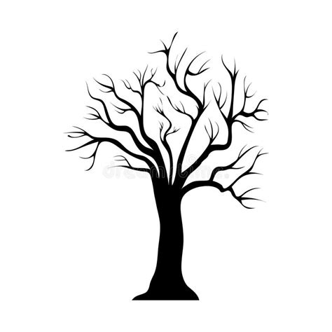 Winter Tree Naked Tree Silhouette Template Autumn Or Winter Tree