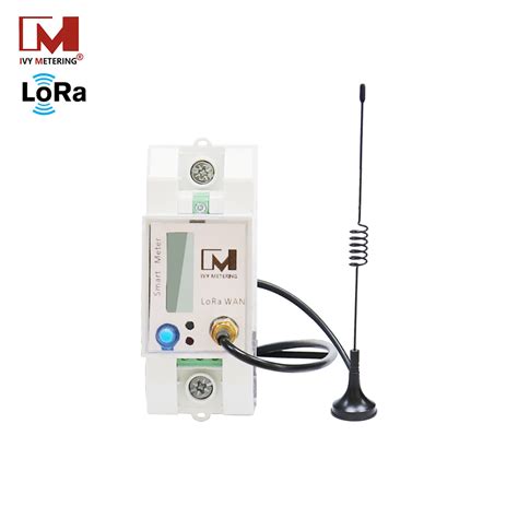 Single Phase Lorawan Smart Energy Meter Lora Iot Din Rail Electricity Meters Lorawan Meter And