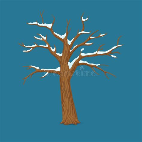 Leafless Winter Tree Stock Vector Illustration Of Twig 12162764