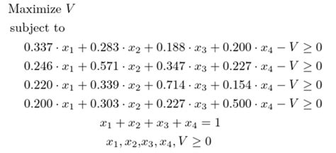 Examples Of Zero Sum Games Advanced Problem Solving Using Maple™applied Mathematics